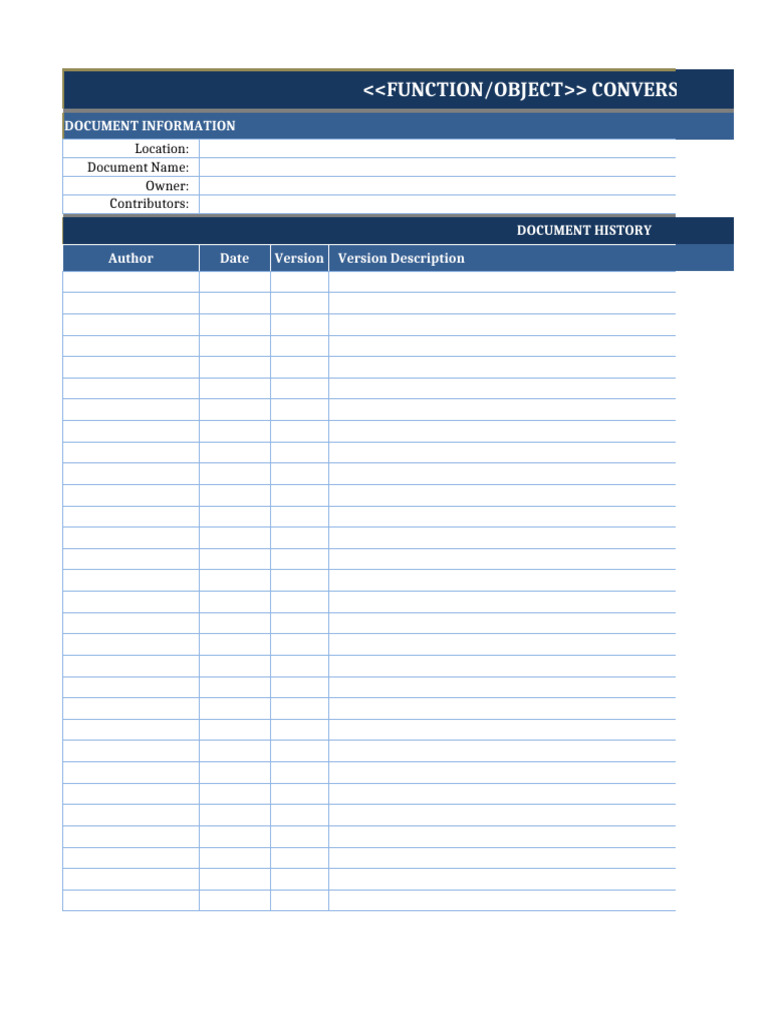 Data Conversion Mapping Template | PDF