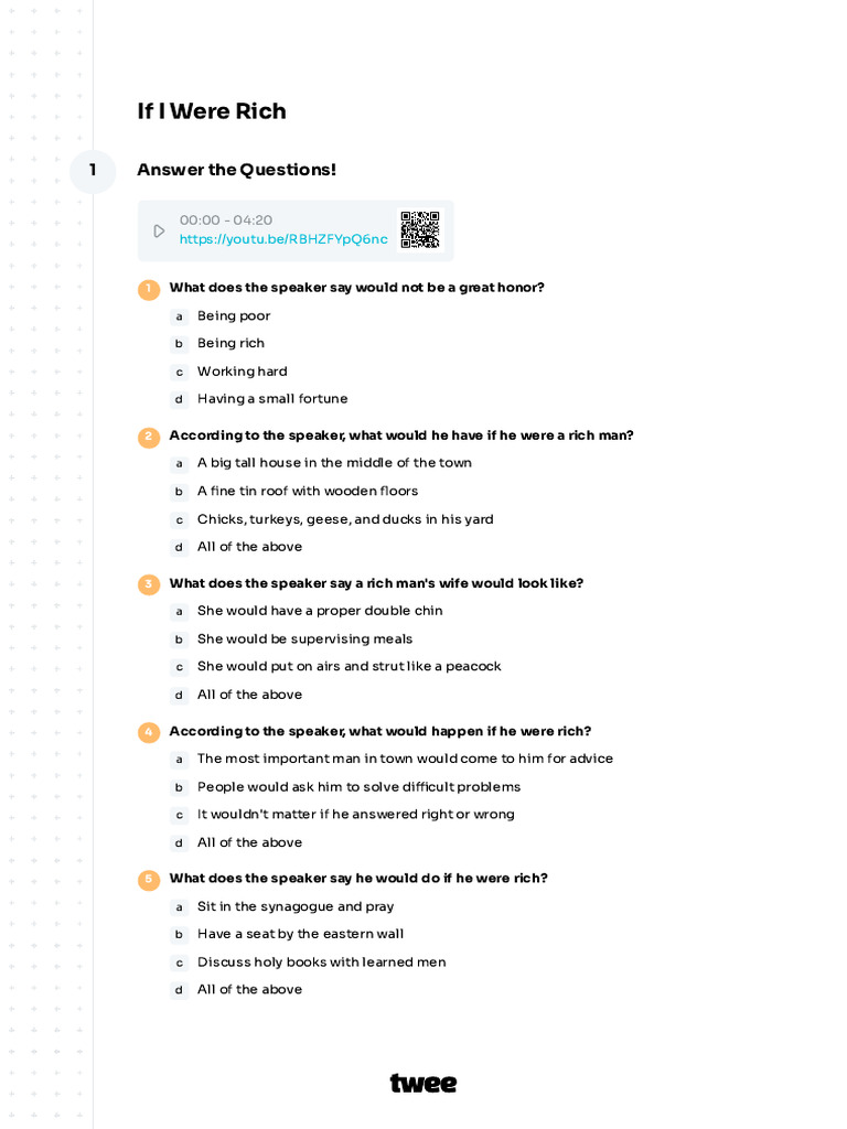 If I Were Rich | PDF
