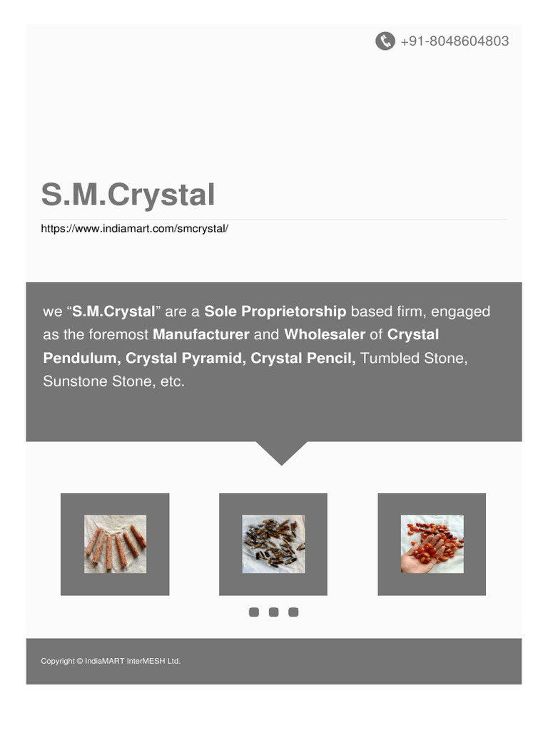 S M Crystal | PDF | Quartz | Gemstone