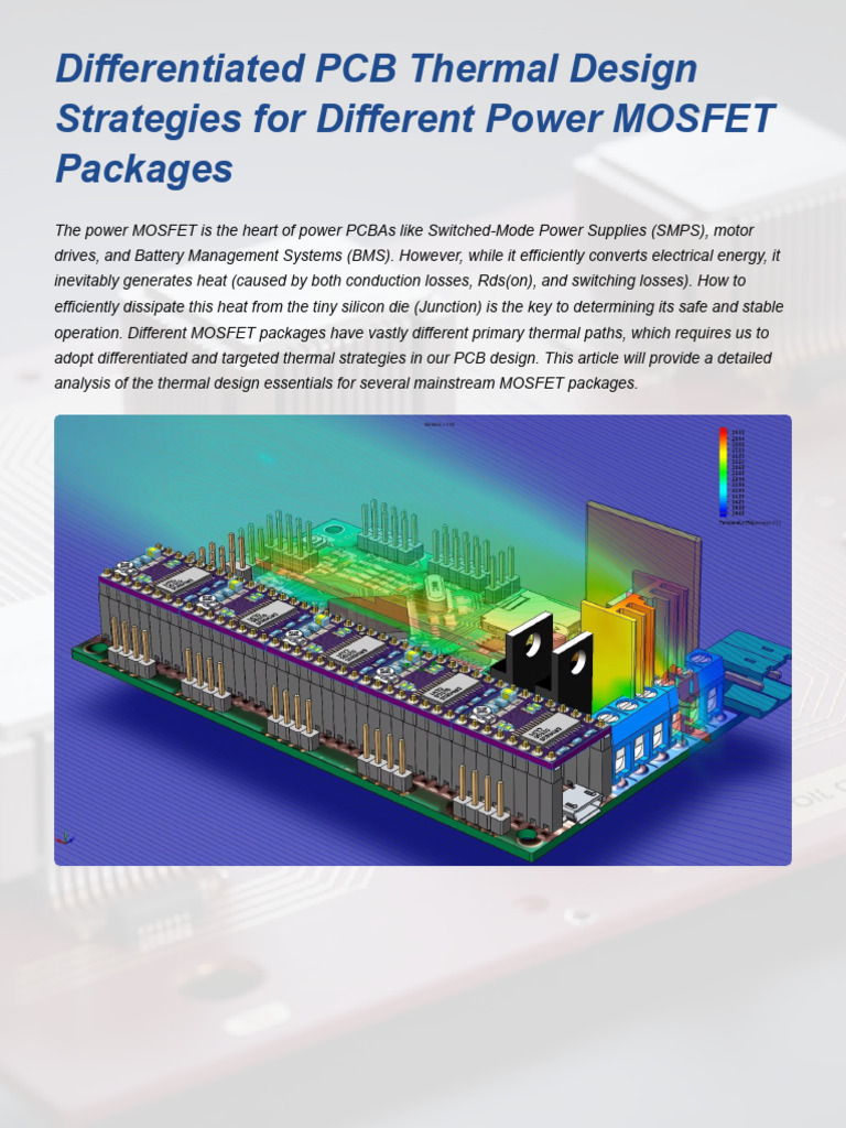 Thermal Design for MOSFET Packages | PDF | Printed Circuit Board | Mosfet