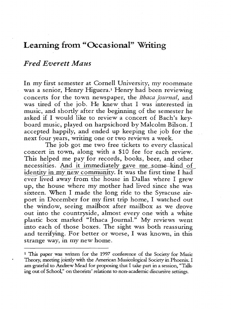 Repercussions Vol. 6 No. 2 Maus Fred Everett Learning From Ocassional ...