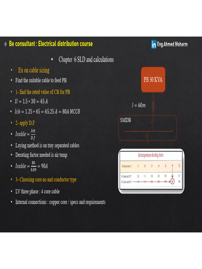 Cable Sizing | PDF