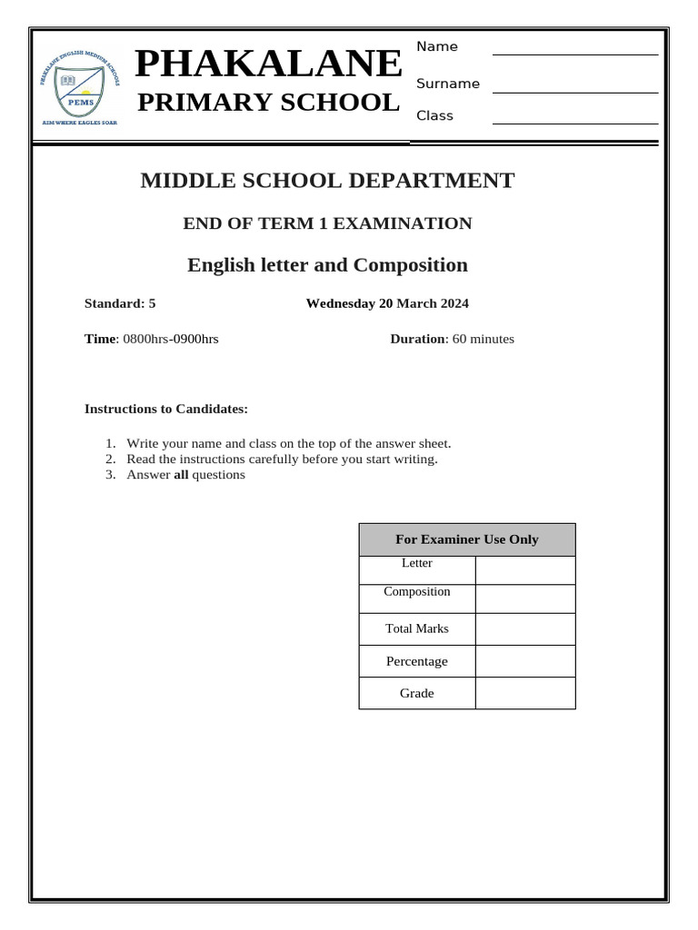 Composition New Examination Cover Page | PDF