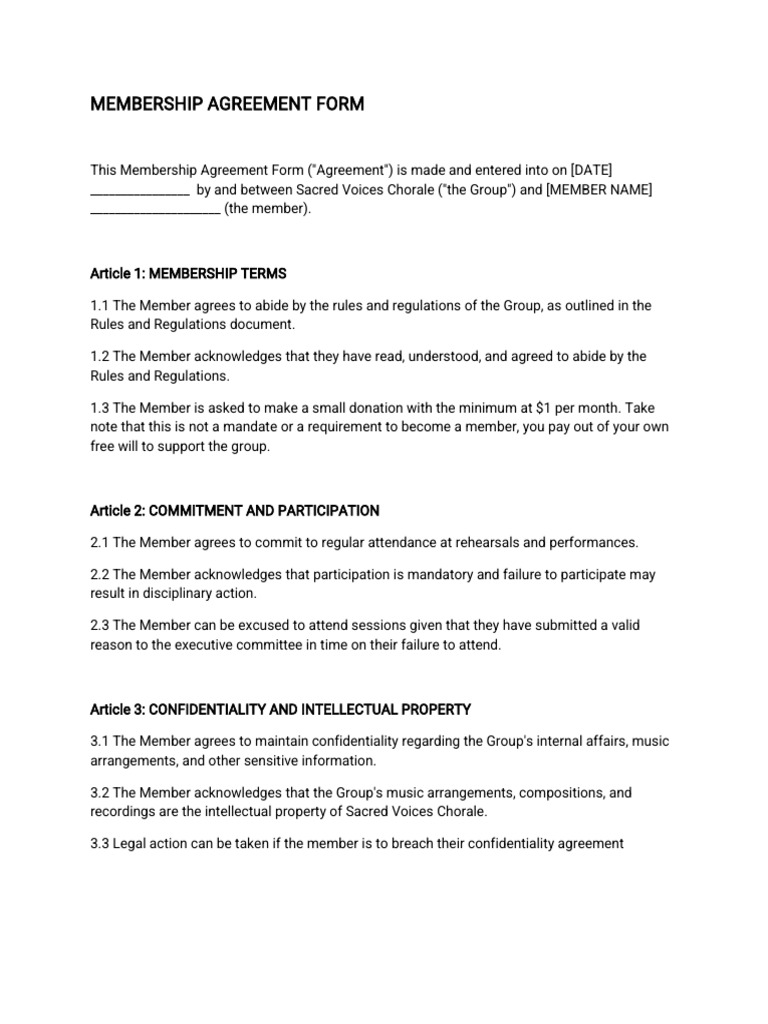 SV Membership Agreement Form | PDF | Chess Openings | Chess