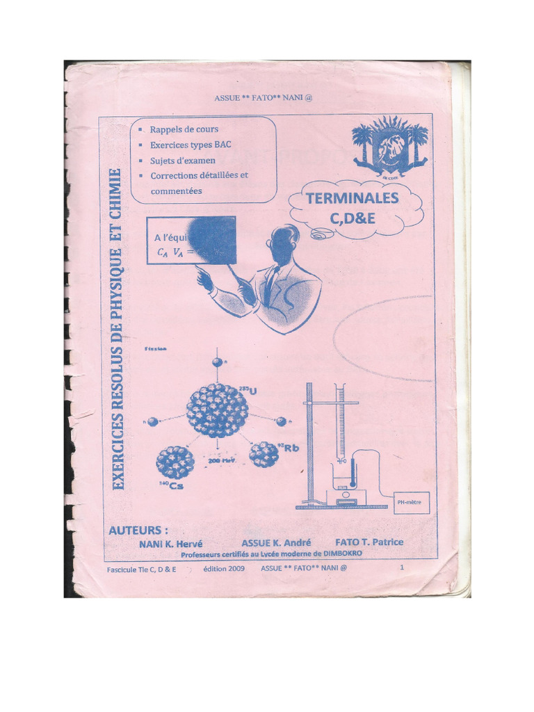 Fascicule Tle C D Et e Physique | PDF