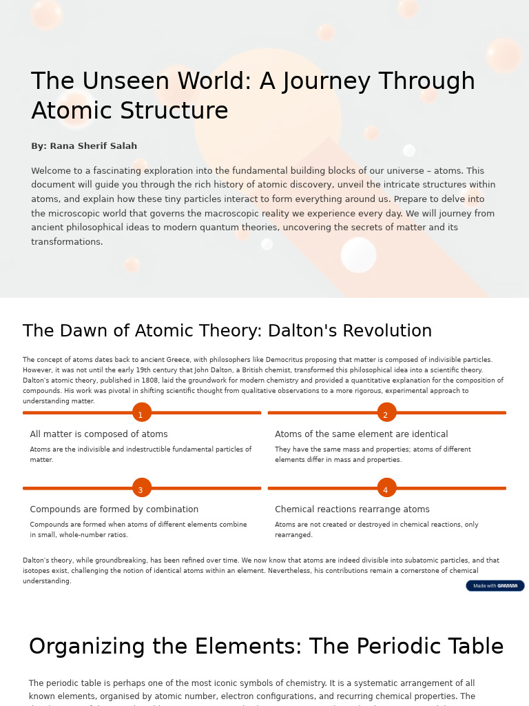 Exploring Atomic Structure and Chemistry | PDF | Chemical Polarity ...