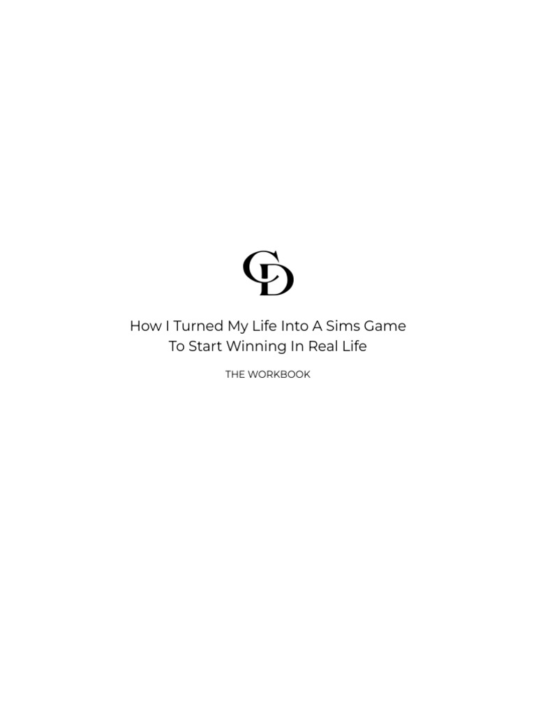 How I Turned My Life Into A Sims Game To Start Winning in Real Life ...