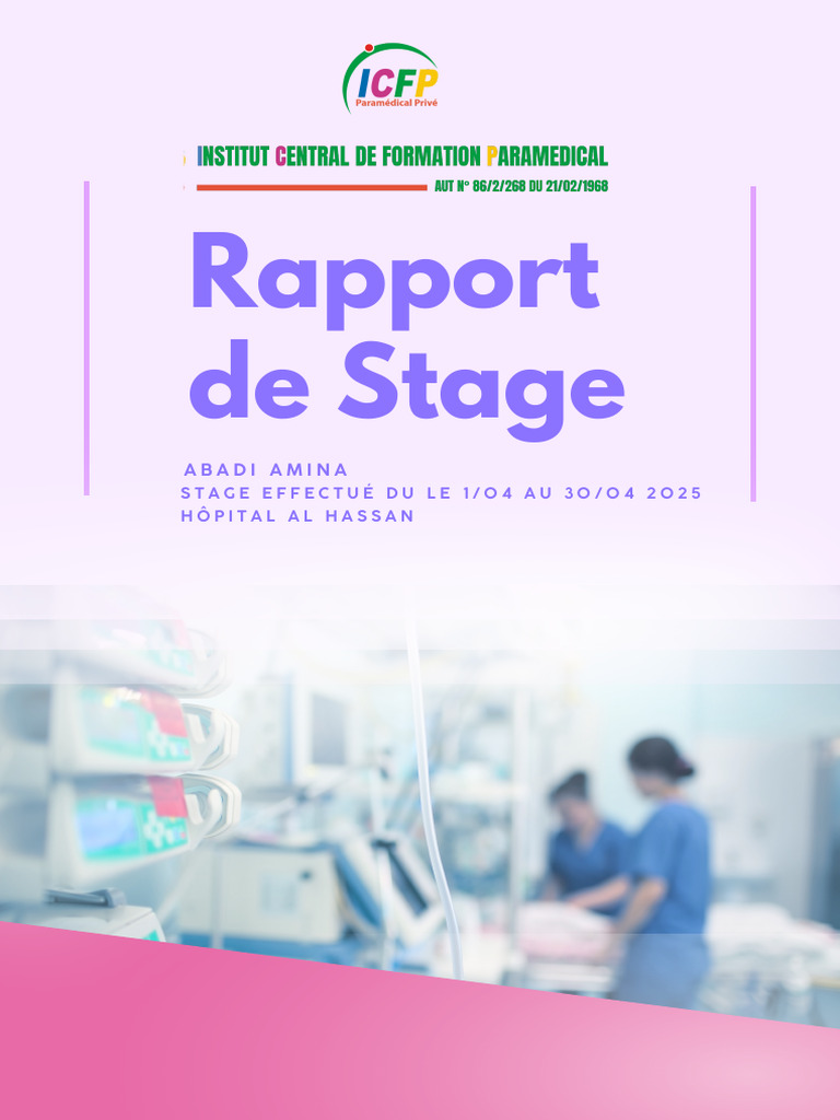 Rapport de stage en soins infirmiers 2025 | PDF | Allaitement ...