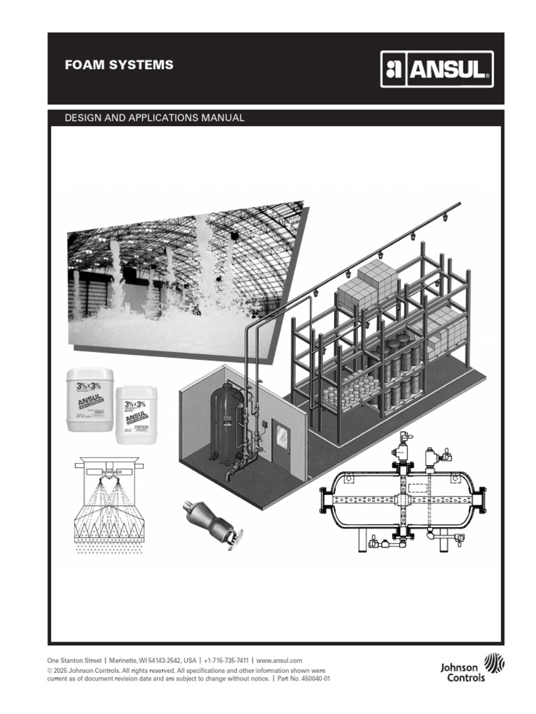 ANSUL Foam Systems Design Manual | PDF | Fires | Combustion
