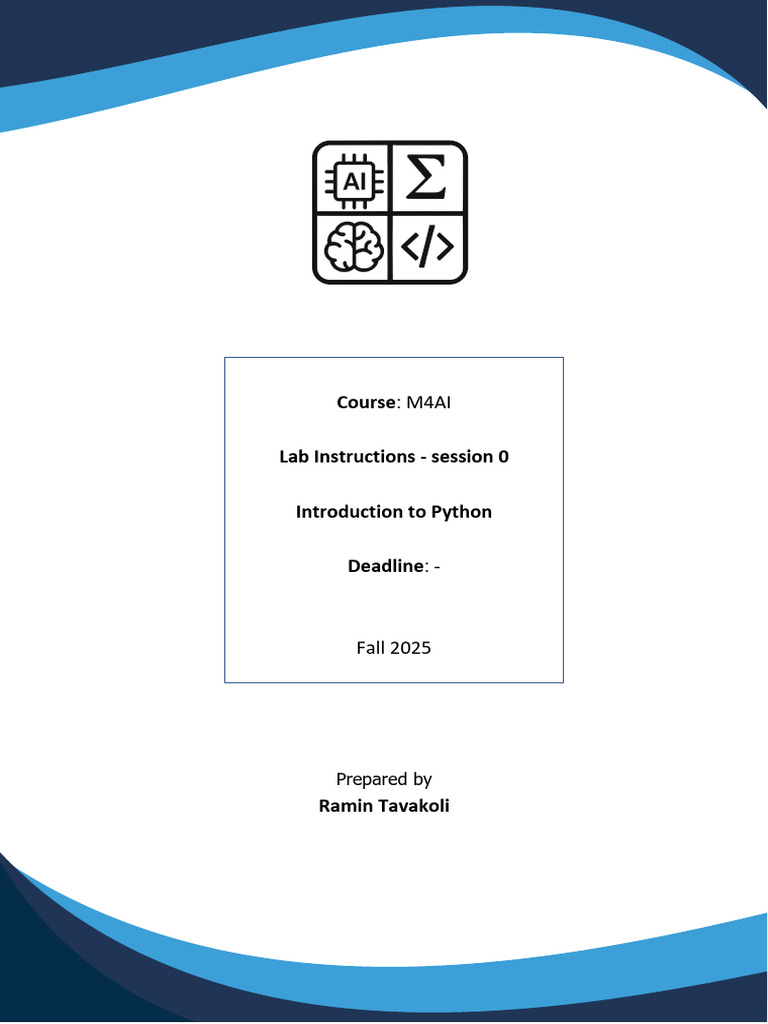 M4AI Lab1 | PDF | Computer Programming