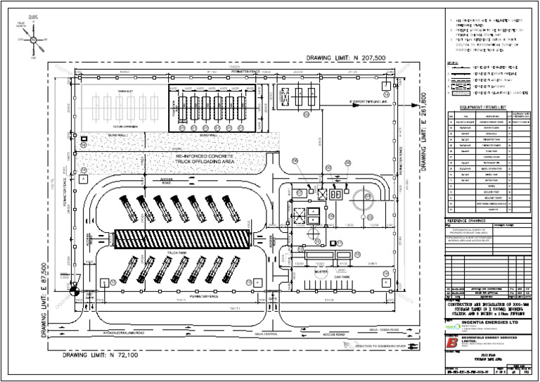 Iel Bel Epc Pi PLN 0001 02 - Plot Plan (Storage Tank Area) - c01 | PDF