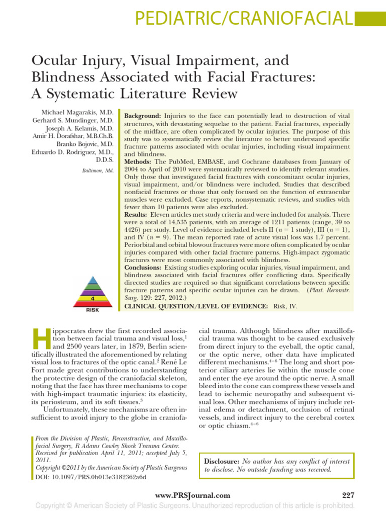 Ocular Injury, Visual Impairment, and Blindness.39 | PDF | Visual ...