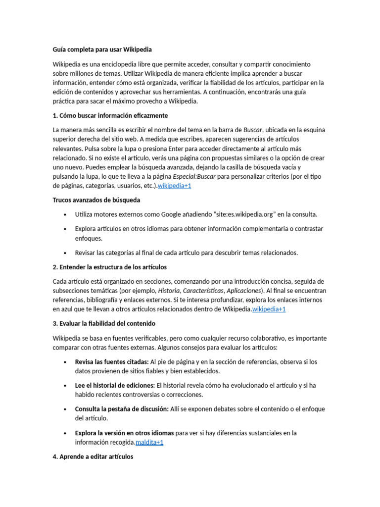 Cornet Guia para Wikipedia - 2025 | PDF | Wikipedia | Wiki