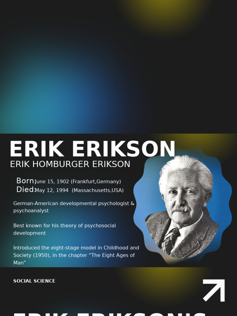Erik Erikson's 8 Stages of Development | PDF | Psychological Theories ...