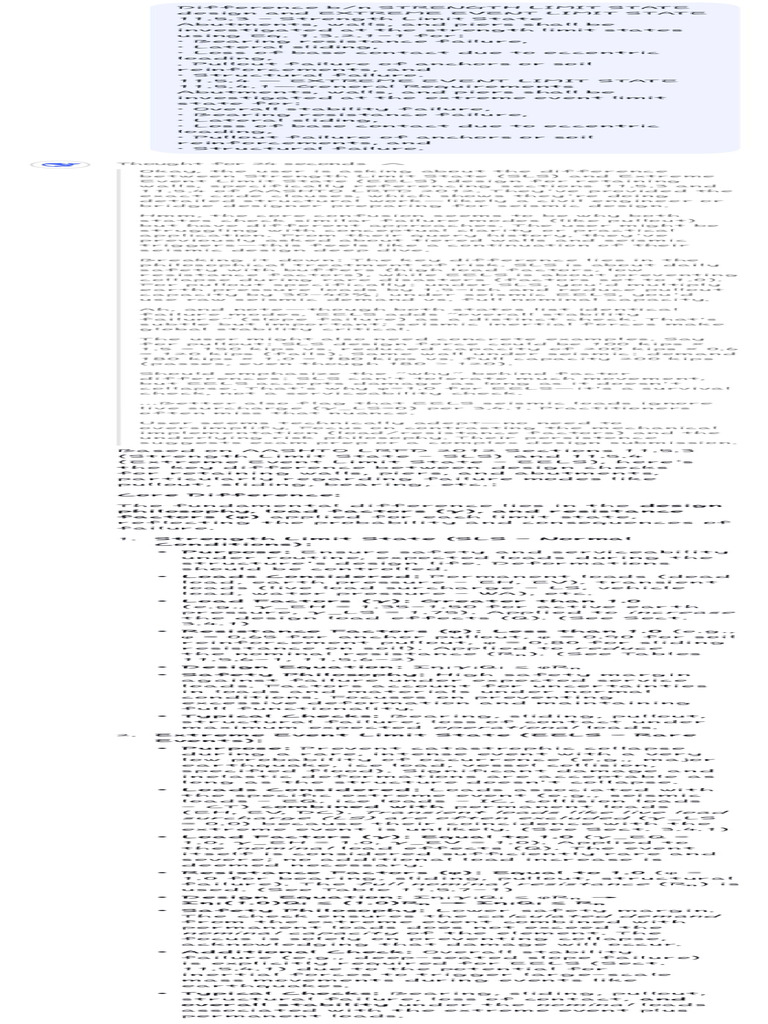Strength Limit State & Extreme Limit State | PDF