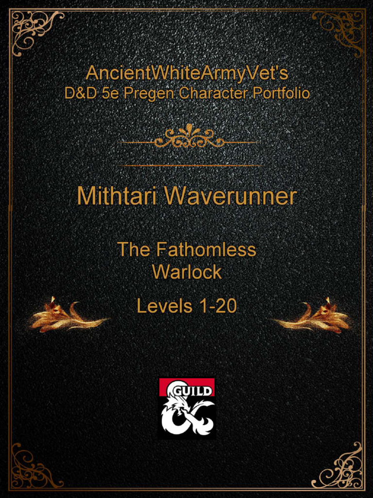 AncientWhiteArmyVet S D&D 5e Pregen Character Portfolio Warlock (The ...