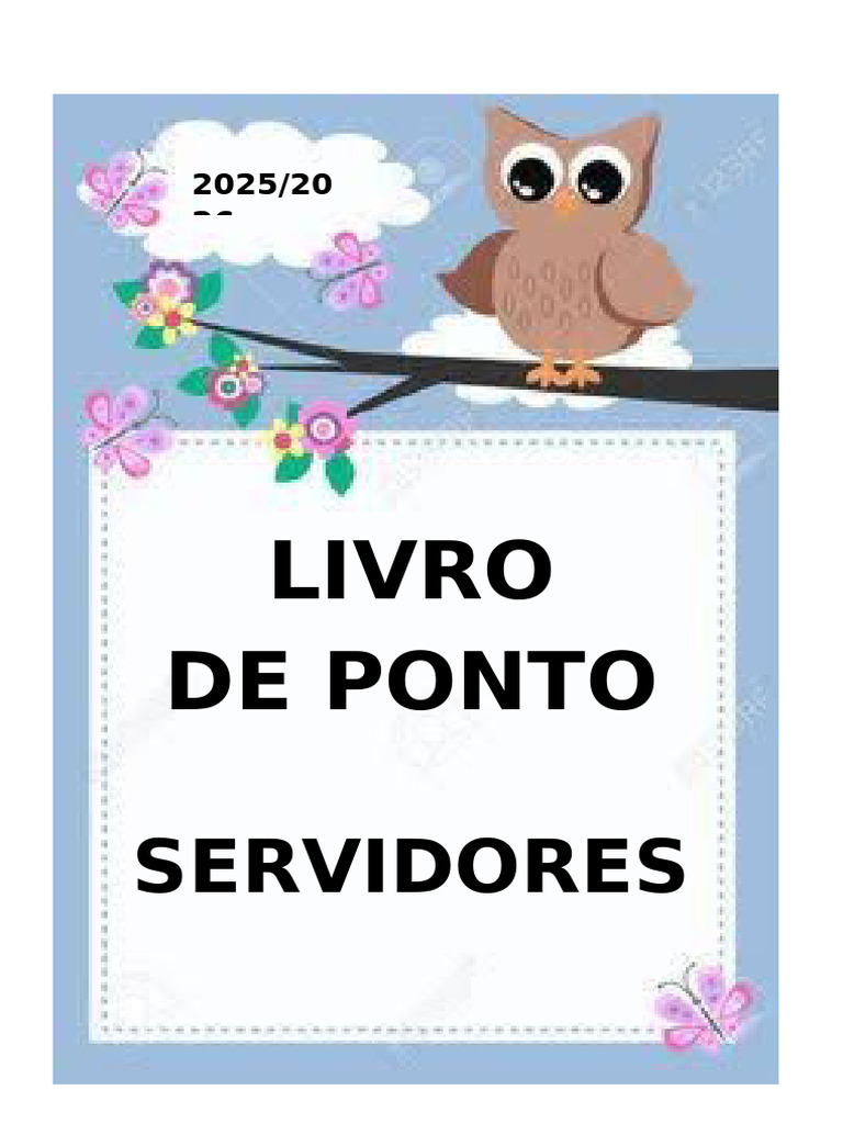 Capa Livro de Ponto 2024 | PDF