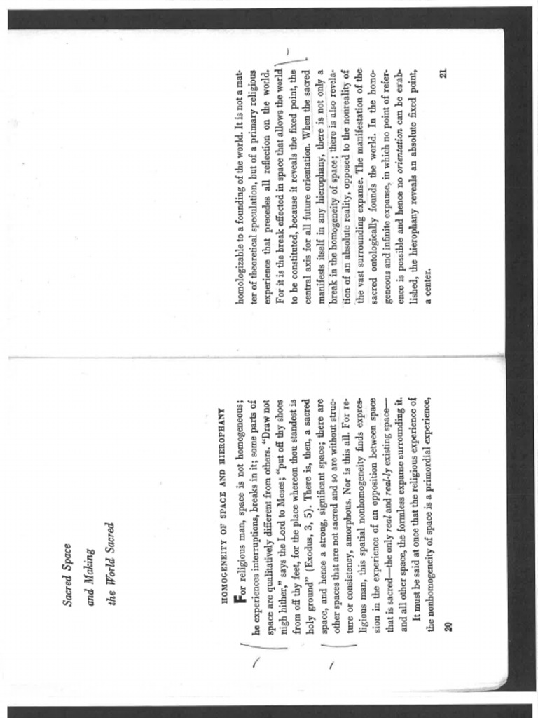 Eliade 1957 Sacred Space | PDF