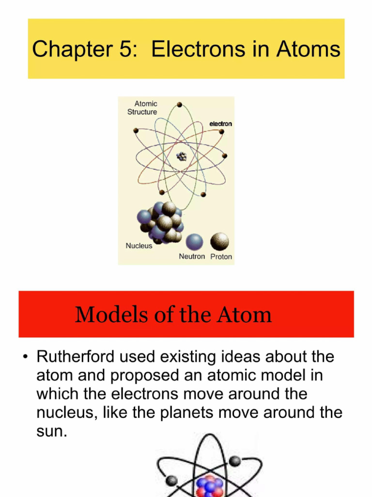 Electrons in Atoms | PDF