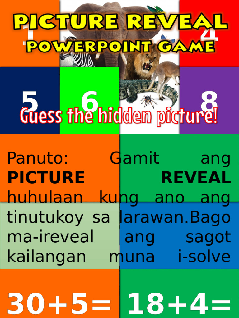 Picture Reveal Powerpoint Game | PDF