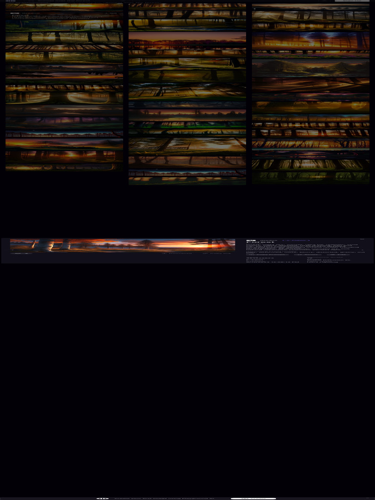Ultra HD Sunset Over Forest Art | PDF | Computer Graphics | Imaging