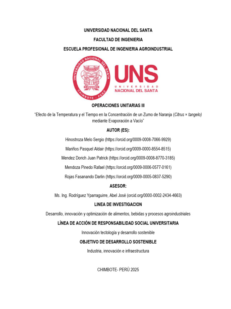 2do Avance de Producto-Operaciones Unitarias III | PDF | Vitamina C ...