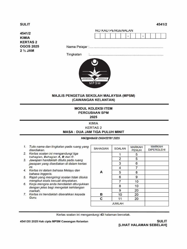 2025 Kelantan K2 | PDF