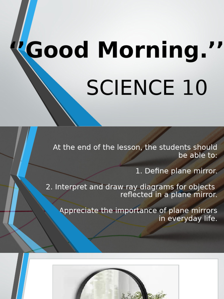 Cot q2 Plane Mirror | PDF | Mirror | Light