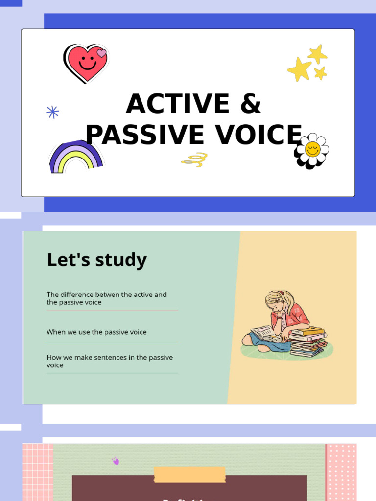 Active & Passive Voice - Grade 9 | PDF