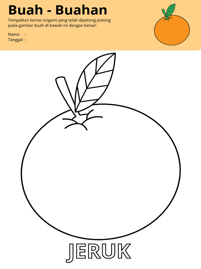Kolase Origami Buah Jeruk | PDF