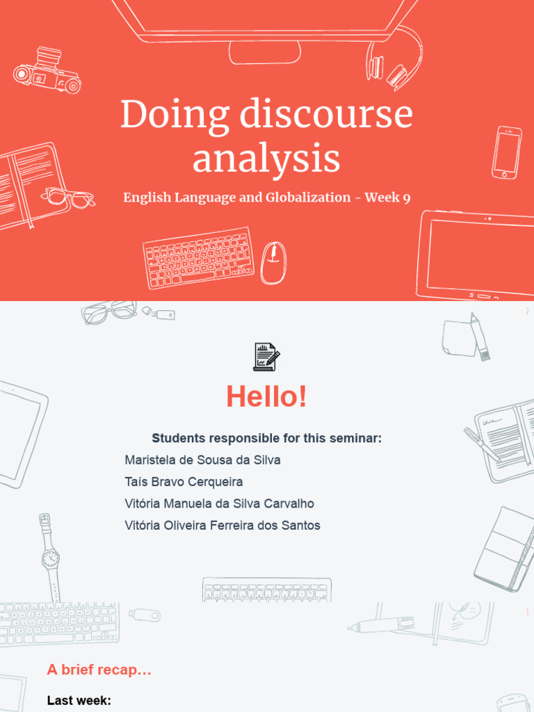 Doing Discourse Analysis - Week 9 - Seminar | PDF | Liberal Arts ...