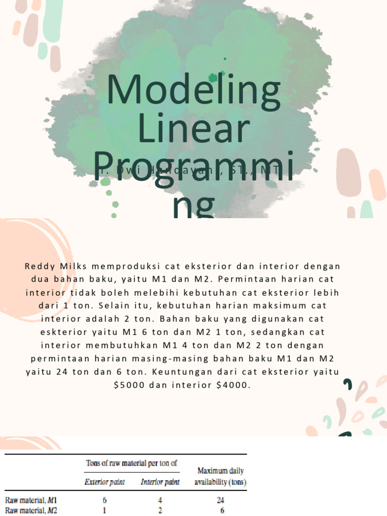 2-3. Modeling Linear Programming | PDF