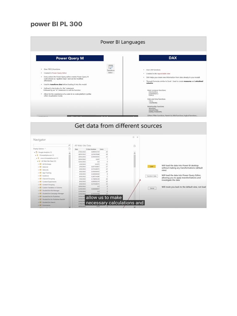 Power BI PL 300 | PDF
