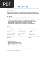 Amadeus GDS Manual Overview | PDF | Aviation | Transport