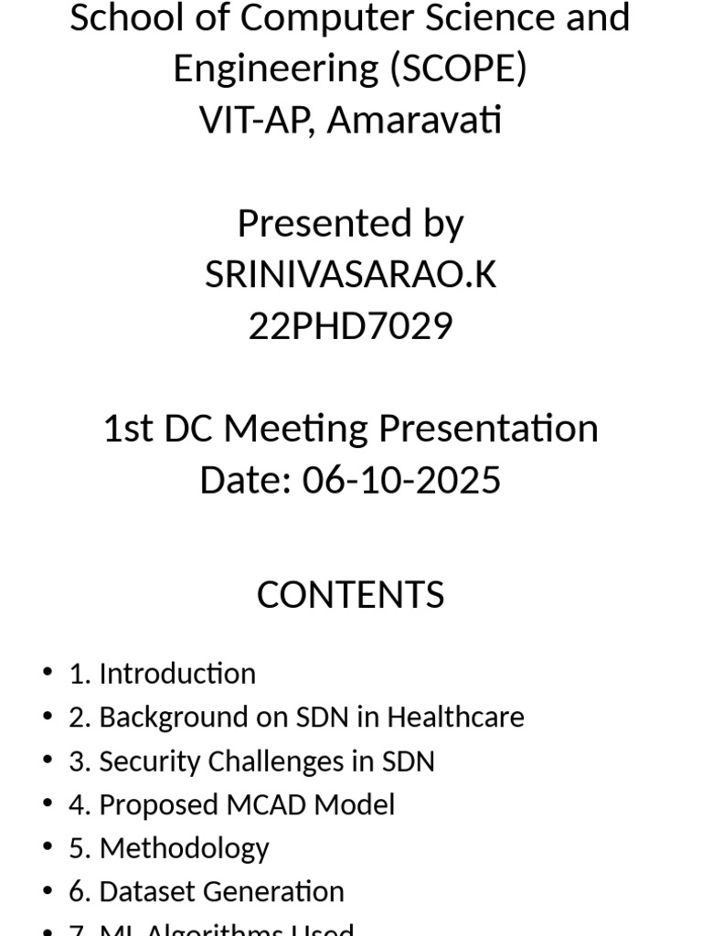 MCAD For Healthcare Presentation Final | PDF | Machine Learning | Computing