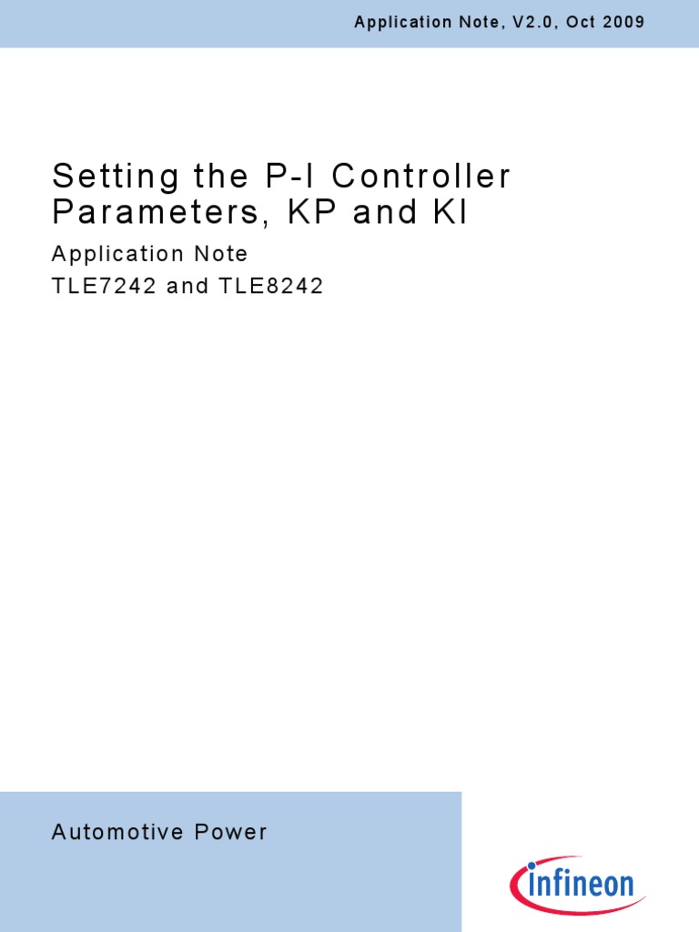 TLE7242G-TLE8242-2L+-Application-Note KP KI V2 0 | PDF | Amplifier ...
