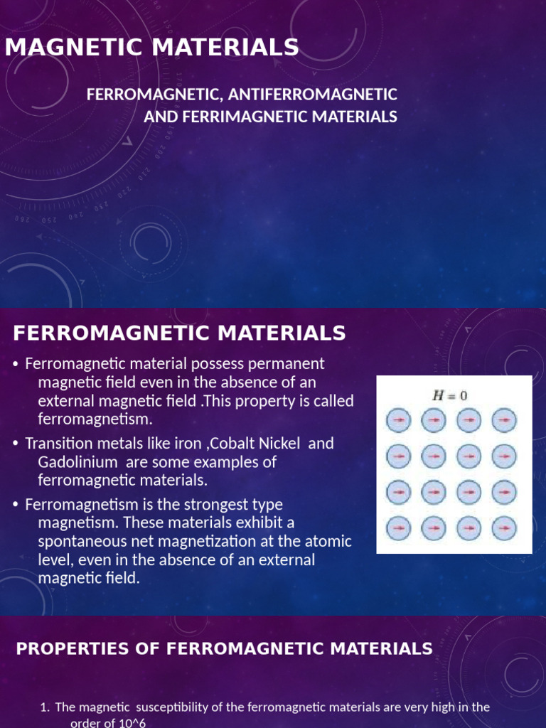 Understanding Ferromagnetic Materials | PDF | Ferromagnetism | Magnetism
