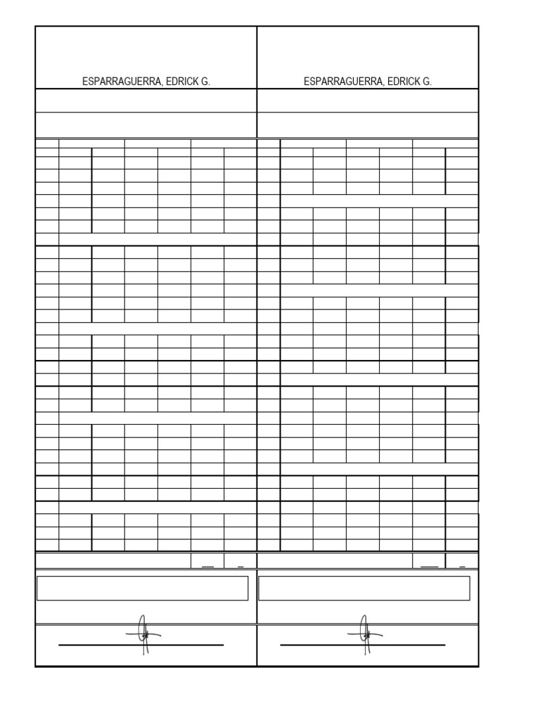 Civil Service Daily Time Record Form | PDF