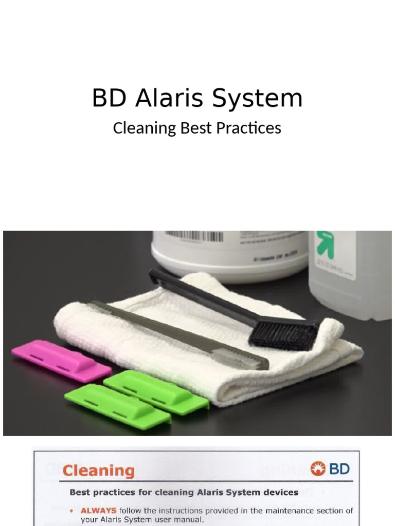BD Alaris System Cleaning SLMC | PDF