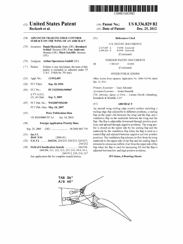 Advanced Trailing Edge Control Surface On The Wing of An Aircraft | PDF | Flap (Aeronautics ...