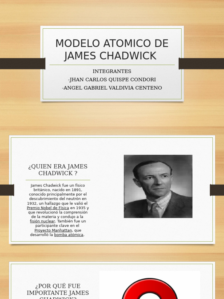 Modelo Atomico de James Chadwick | PDF