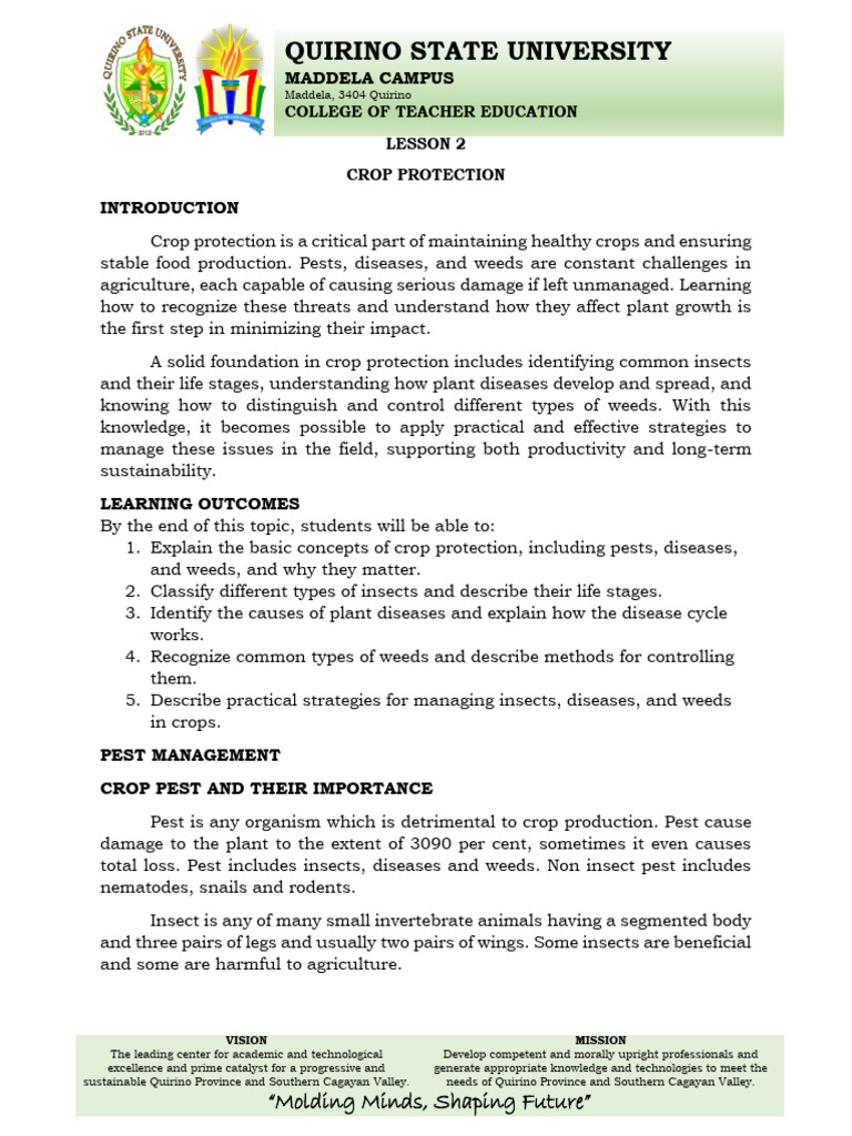 Chapter 2 Lesson 2 ETLE 109 | PDF | Pest (Organism) | Pupa