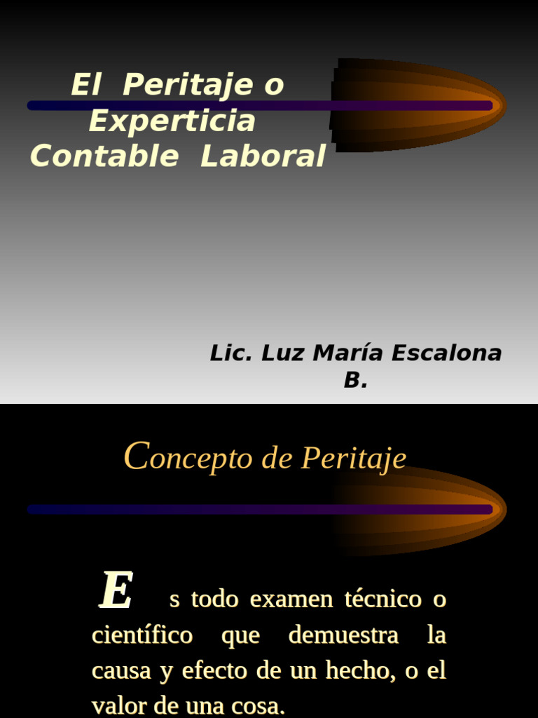 Peritaje Contable Laboral en Venezuela | PDF | Contador | Testigo experto