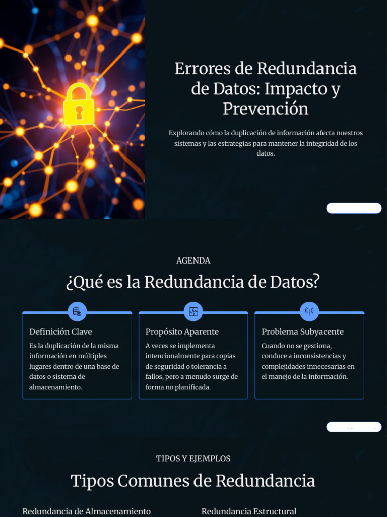 Errores de Redundancia de Datos Impacto y Prevencion Copia | PDF ...