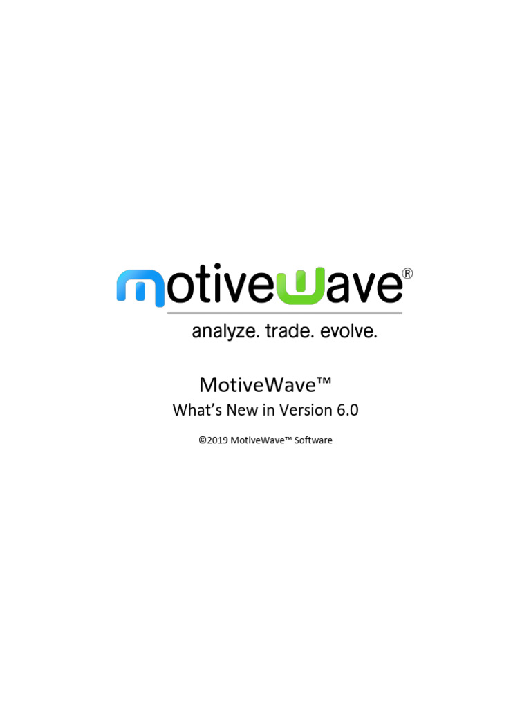 MotiveWave 6.0 Features Overview | PDF | Order (Exchange) | Option ...