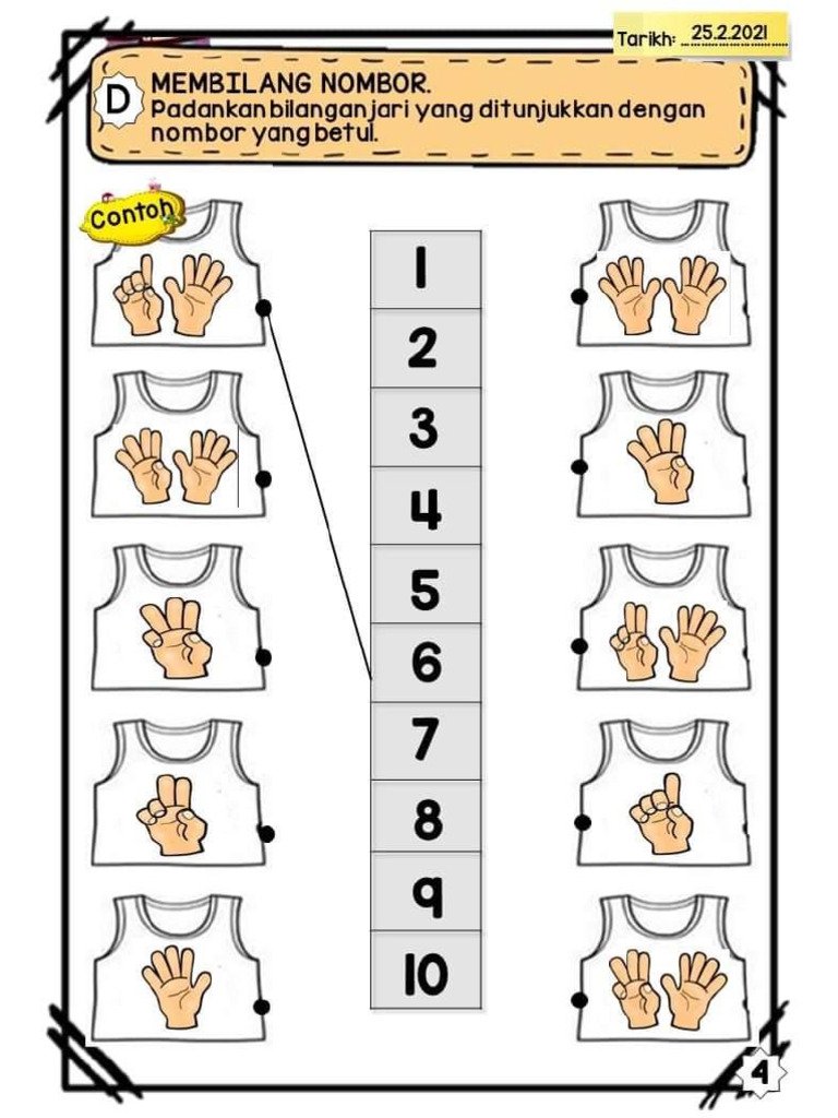 Worksheet Math Tahun 1 | PDF