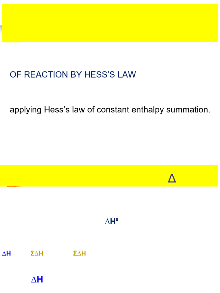 Enthalpy Measurement Using Hess's Law | PDF | Chemical Reactions | Enthalpy