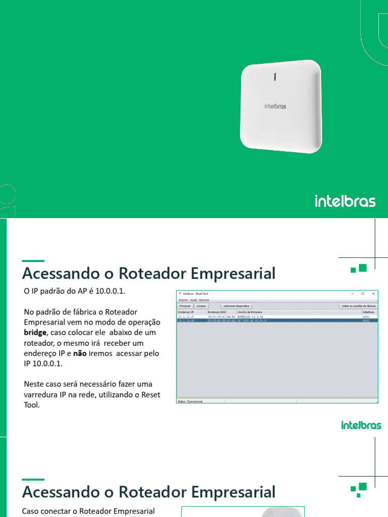 Configuração Modo Router | PDF | Endereço de IP | Roteador (informática)