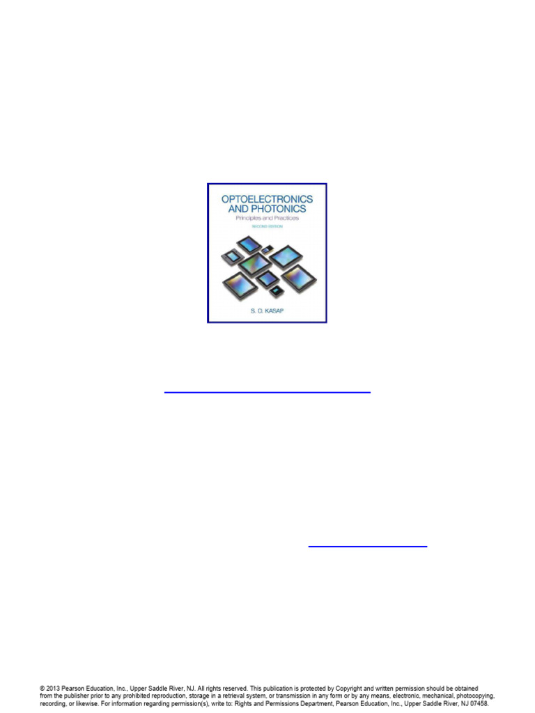 Optoelectronics and Photonics Solution 3 | PDF | Laser | Spectral Line