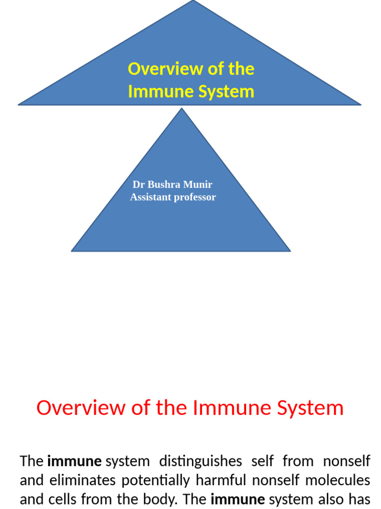 1 Overview of The Immune System | PDF | Immune System | T Helper Cell